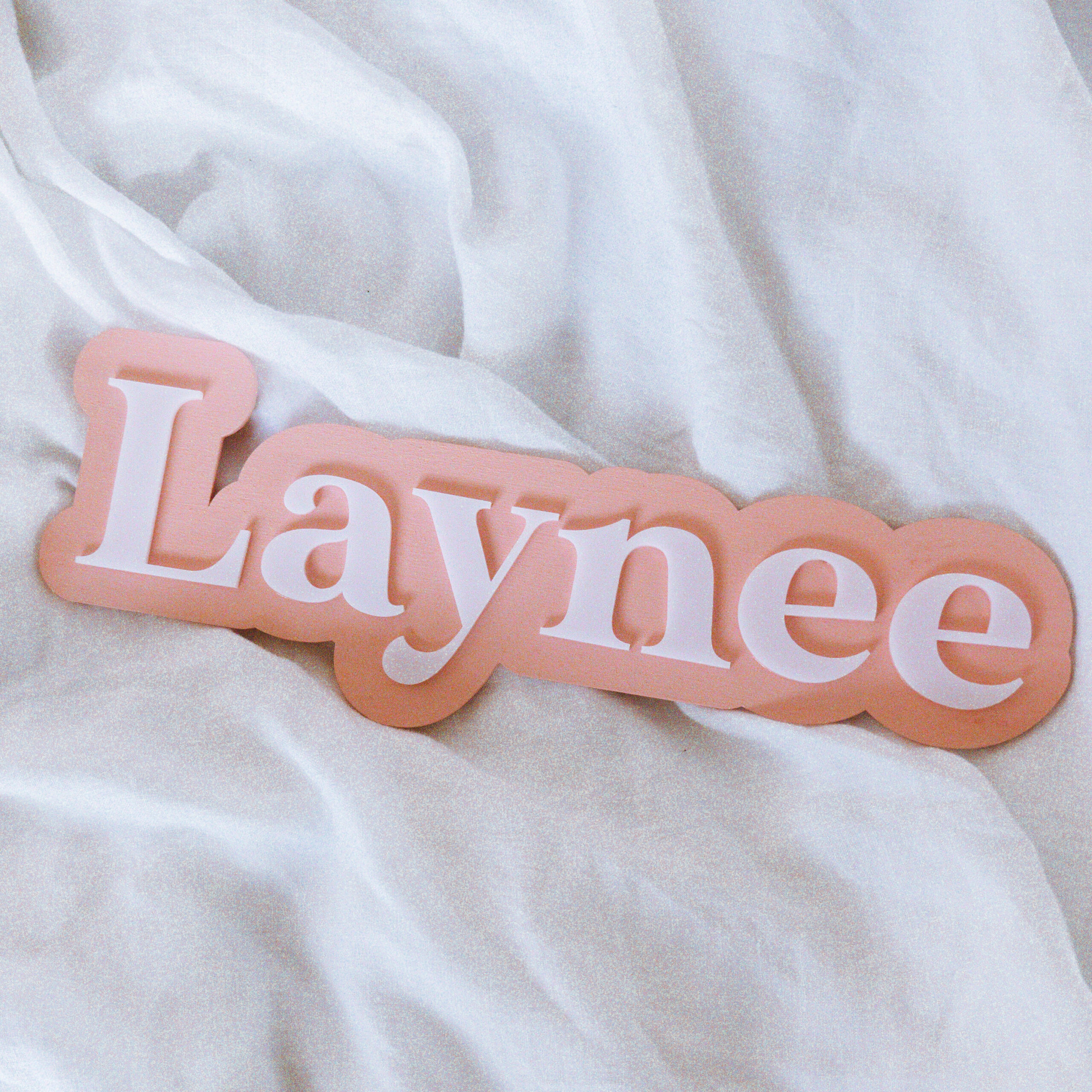 Layered Name Sign - Oh Coco