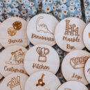 Personalised Wooden Toy Storage Tags - Oh Coco