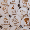 Personalised Wooden Toy Storage Tags - Oh Coco