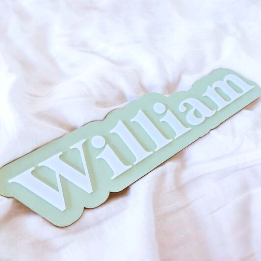 Layered Name Sign - Oh Coco