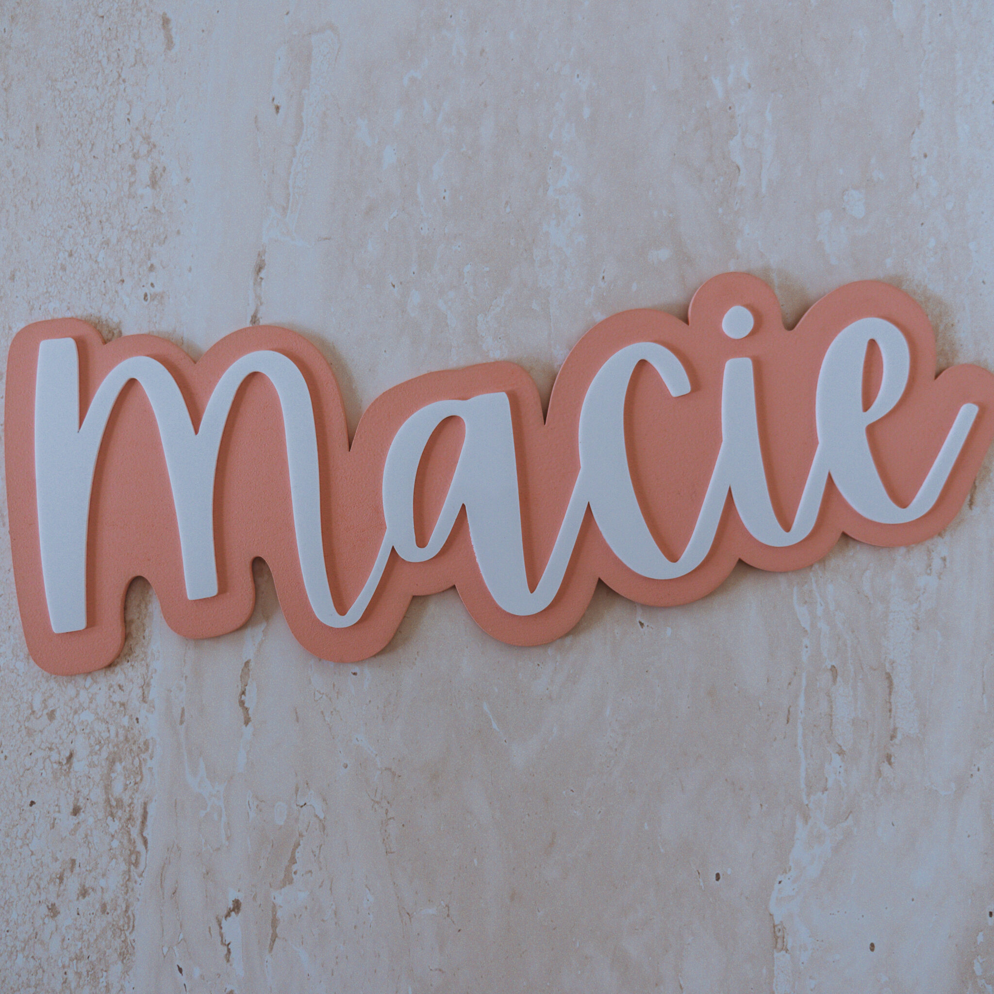 Layered Name Sign - Oh Coco