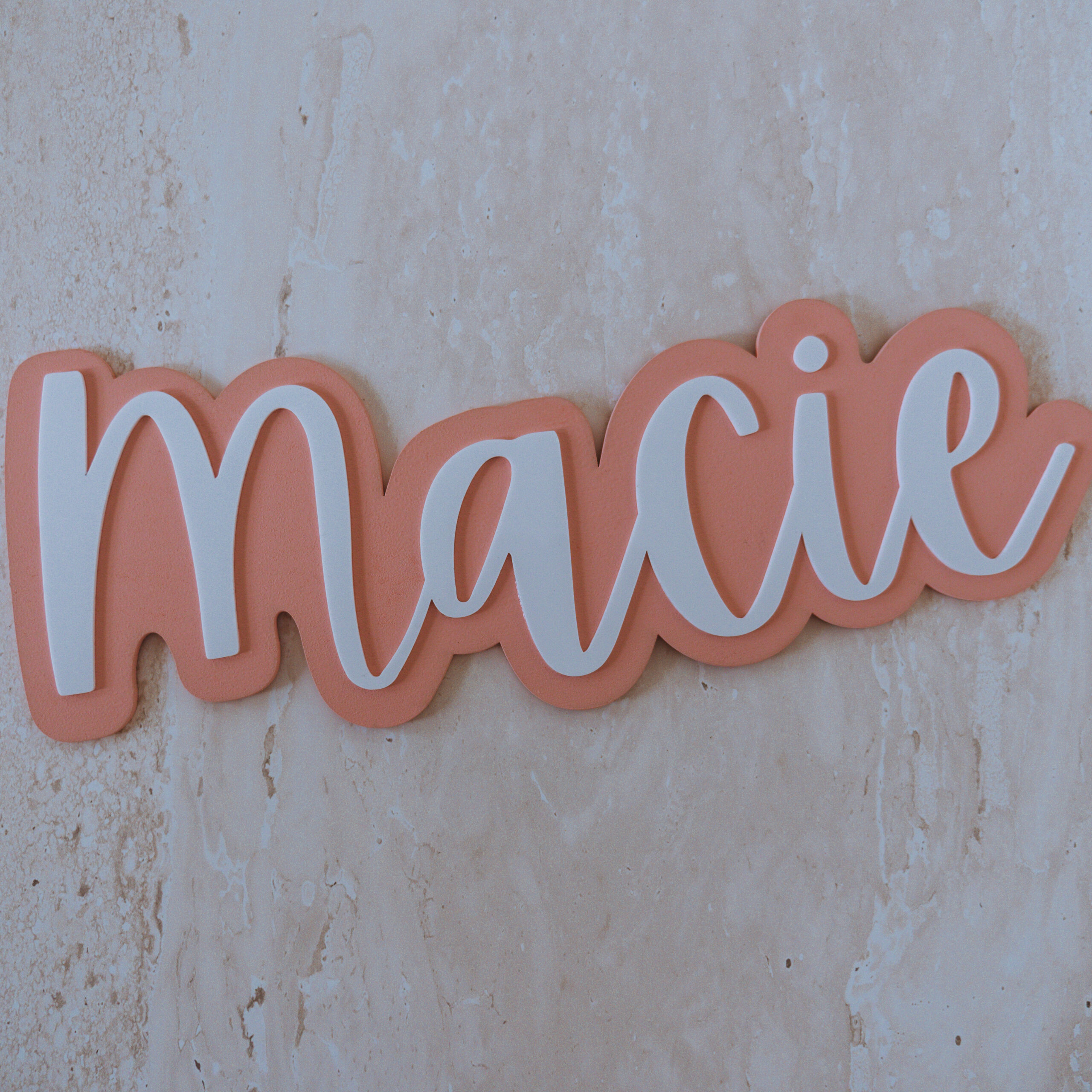 Layered Name Sign - Oh Coco