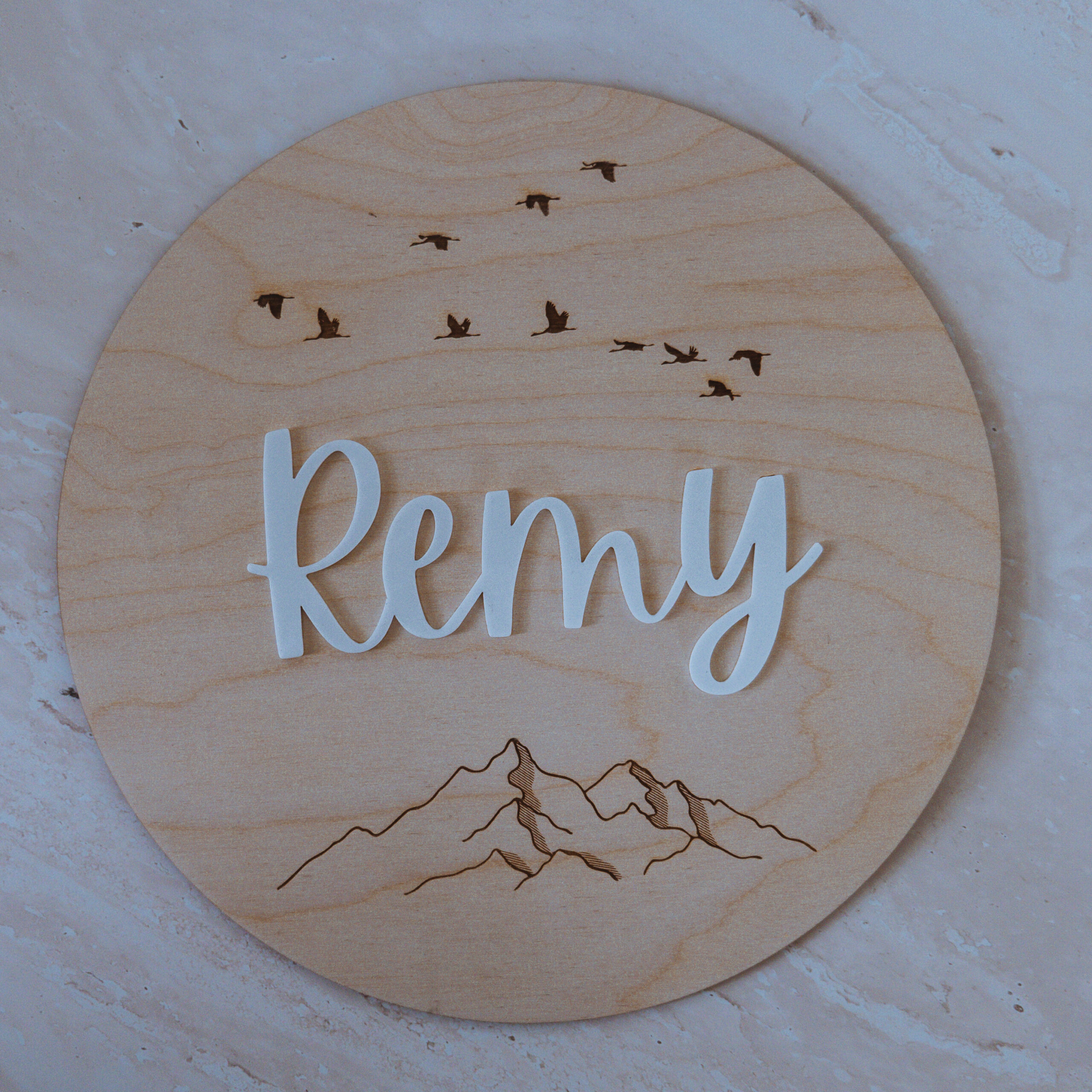 Mountain Adventure Name Sign - Oh Coco