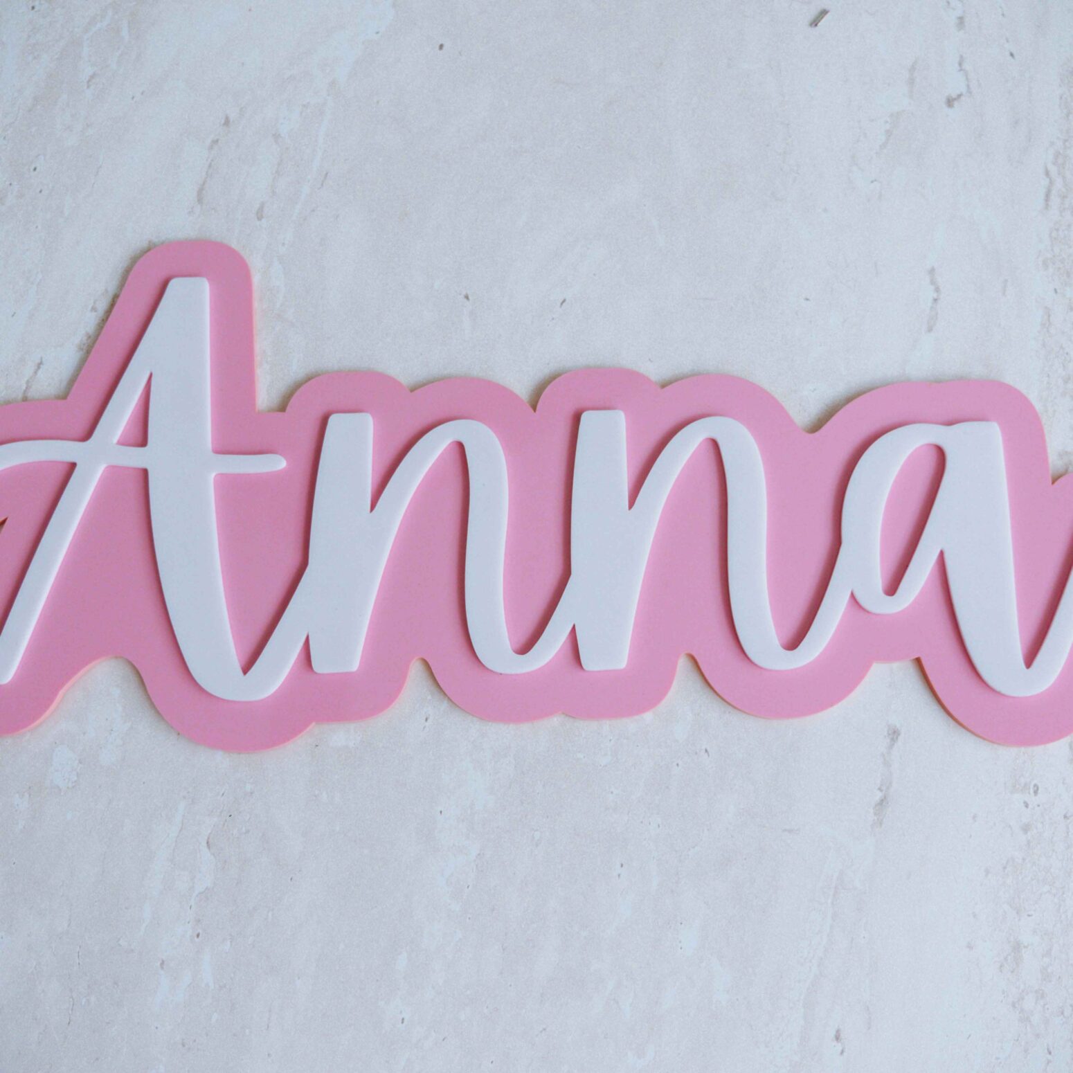 Layered Name Sign - Oh Coco