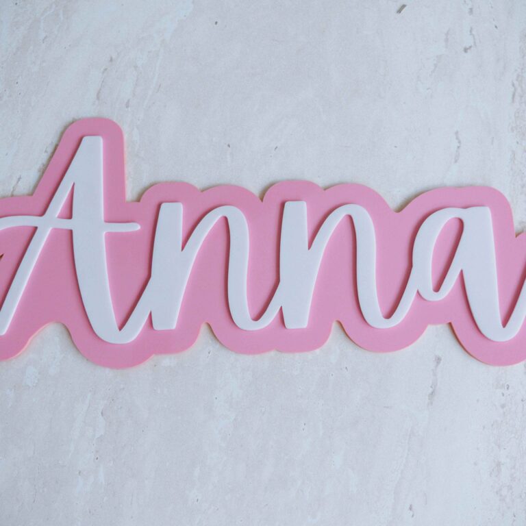 Layered Name Sign - Oh Coco