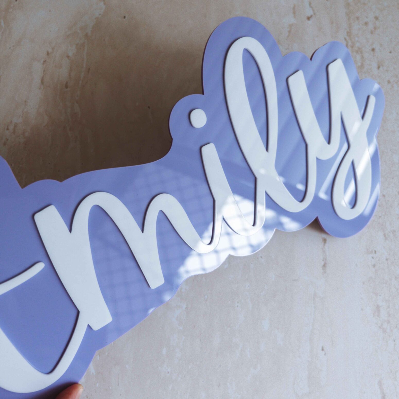 Layered Name Sign - Oh Coco