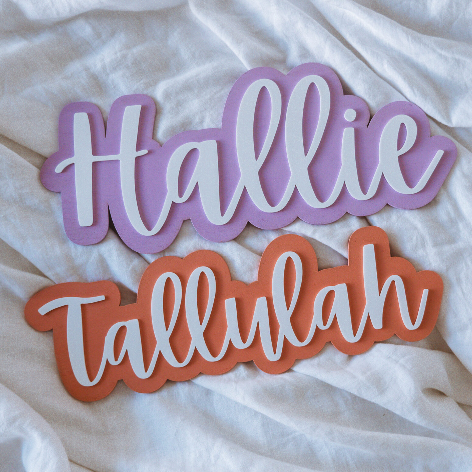 Layered Name Sign - Oh Coco
