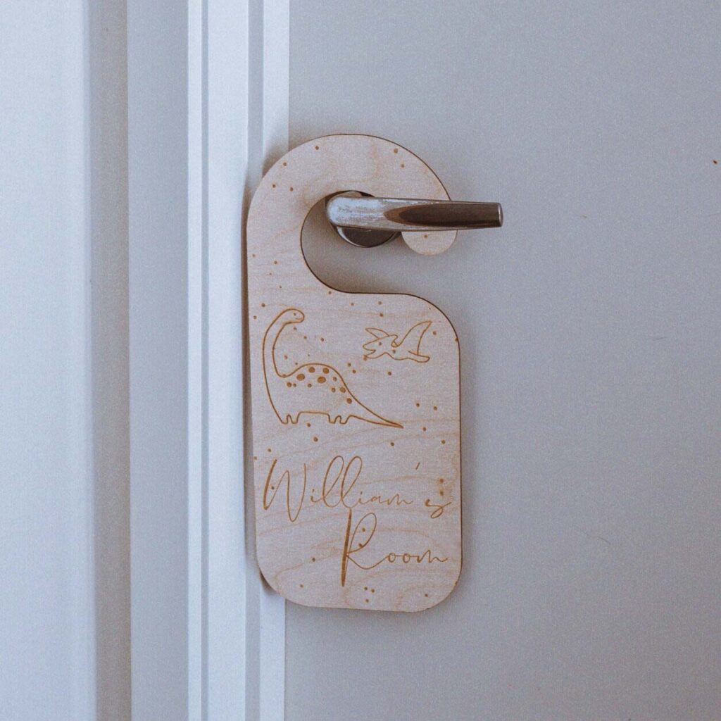 Timber Door Handle Sign - Oh Coco