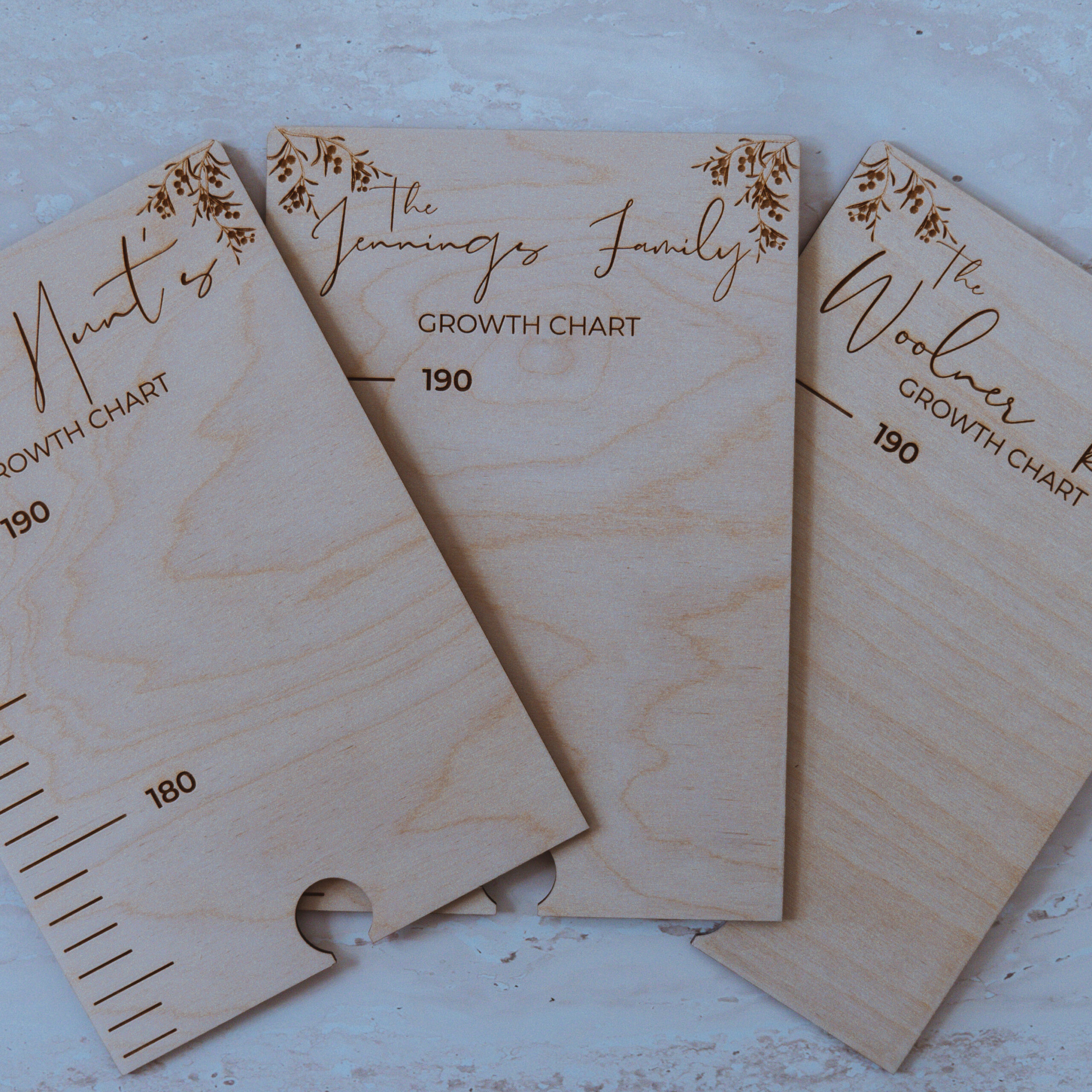 Timber Height Growth Chart - Oh Coco