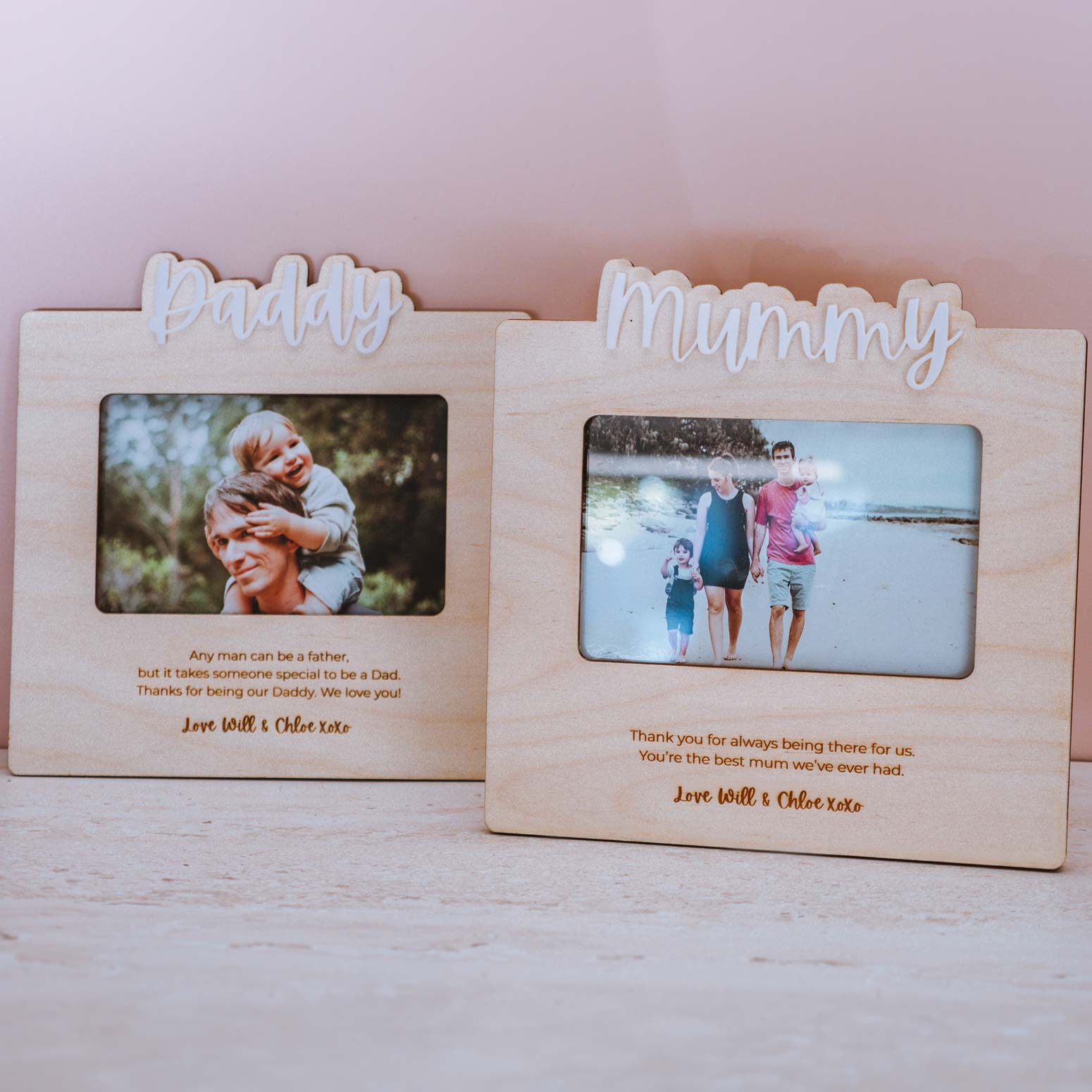 Timber Family Photo Frame - Oh Coco