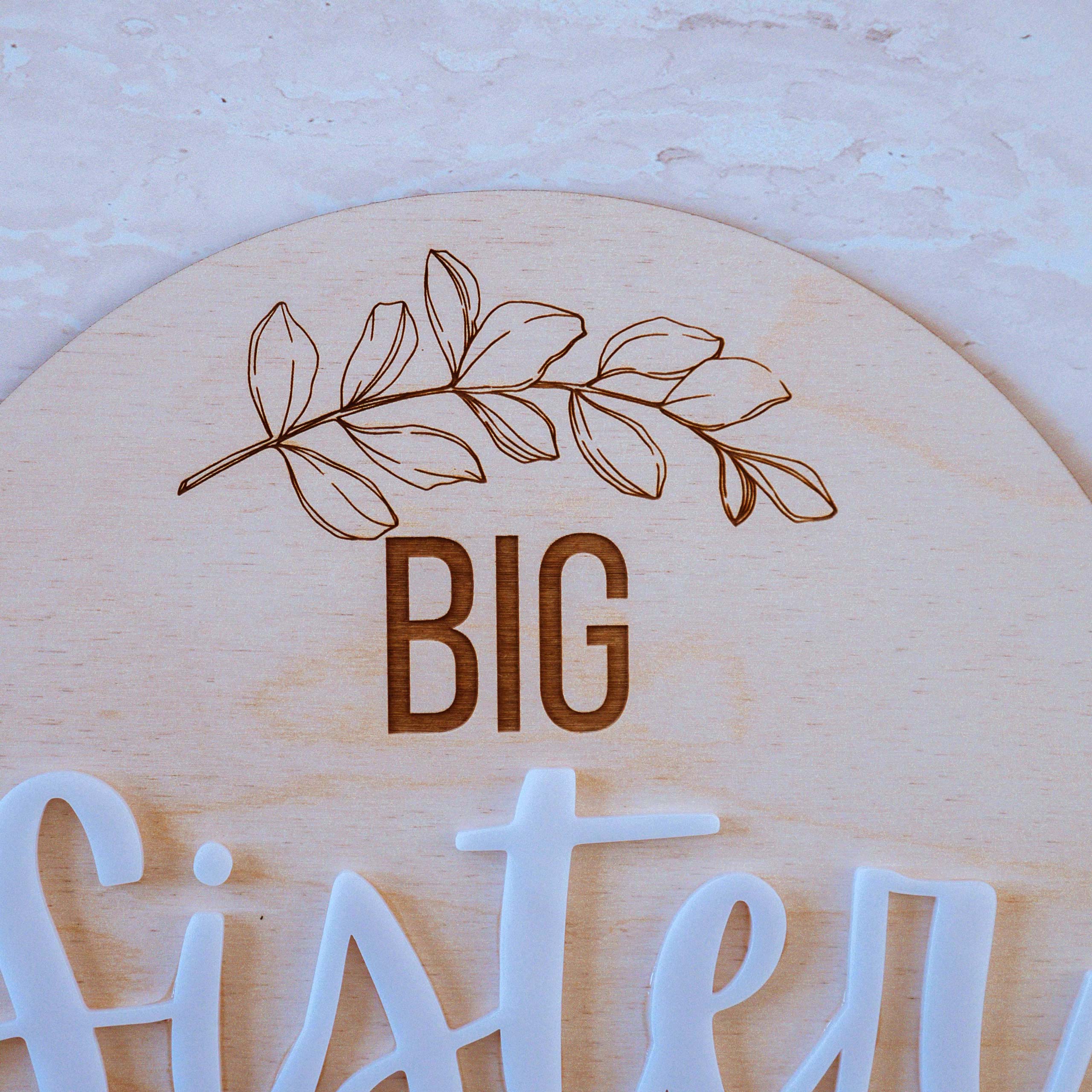 Sibling Announcement Plaque - Oh Coco