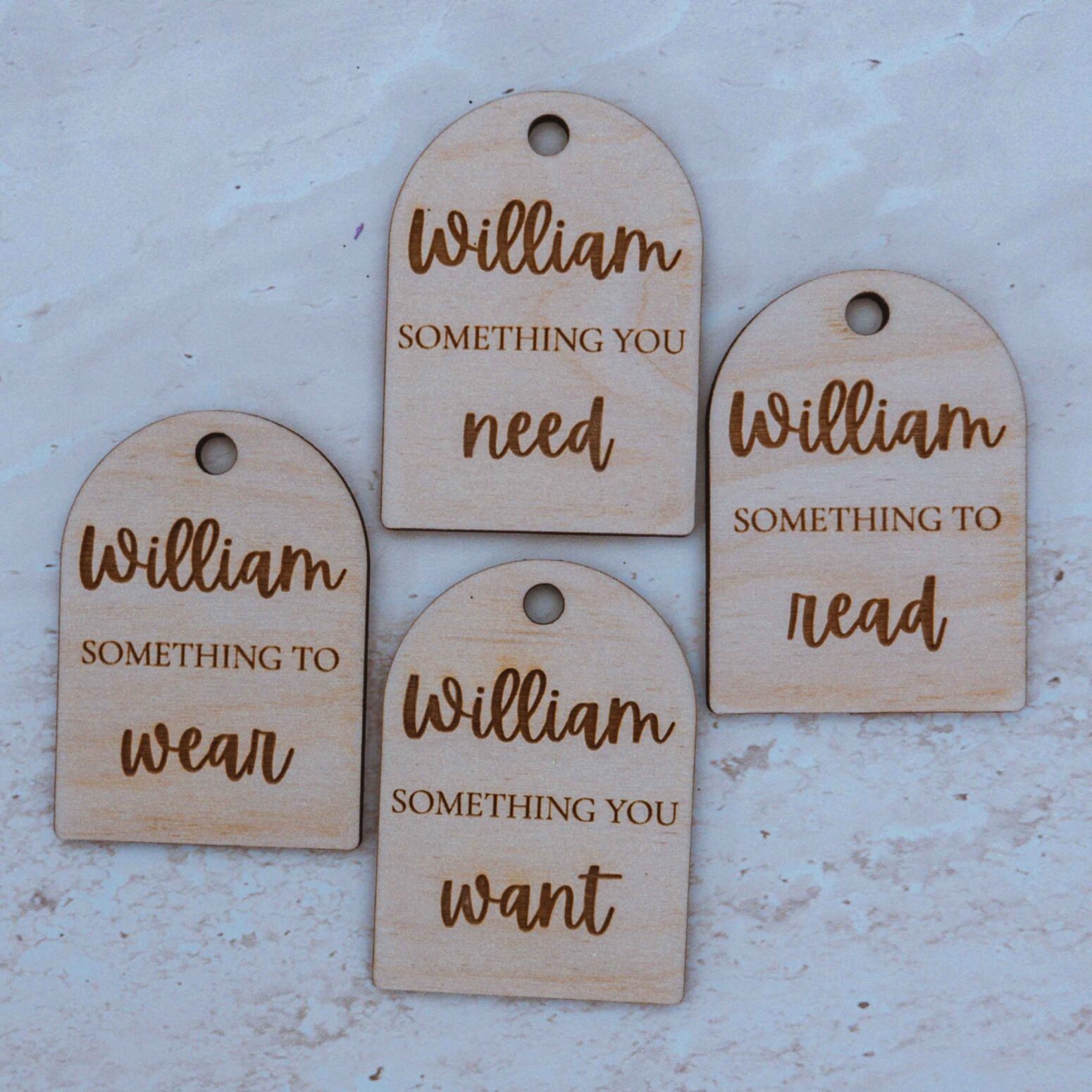 Personalised Timber Mindful Gift Tags - Oh Coco