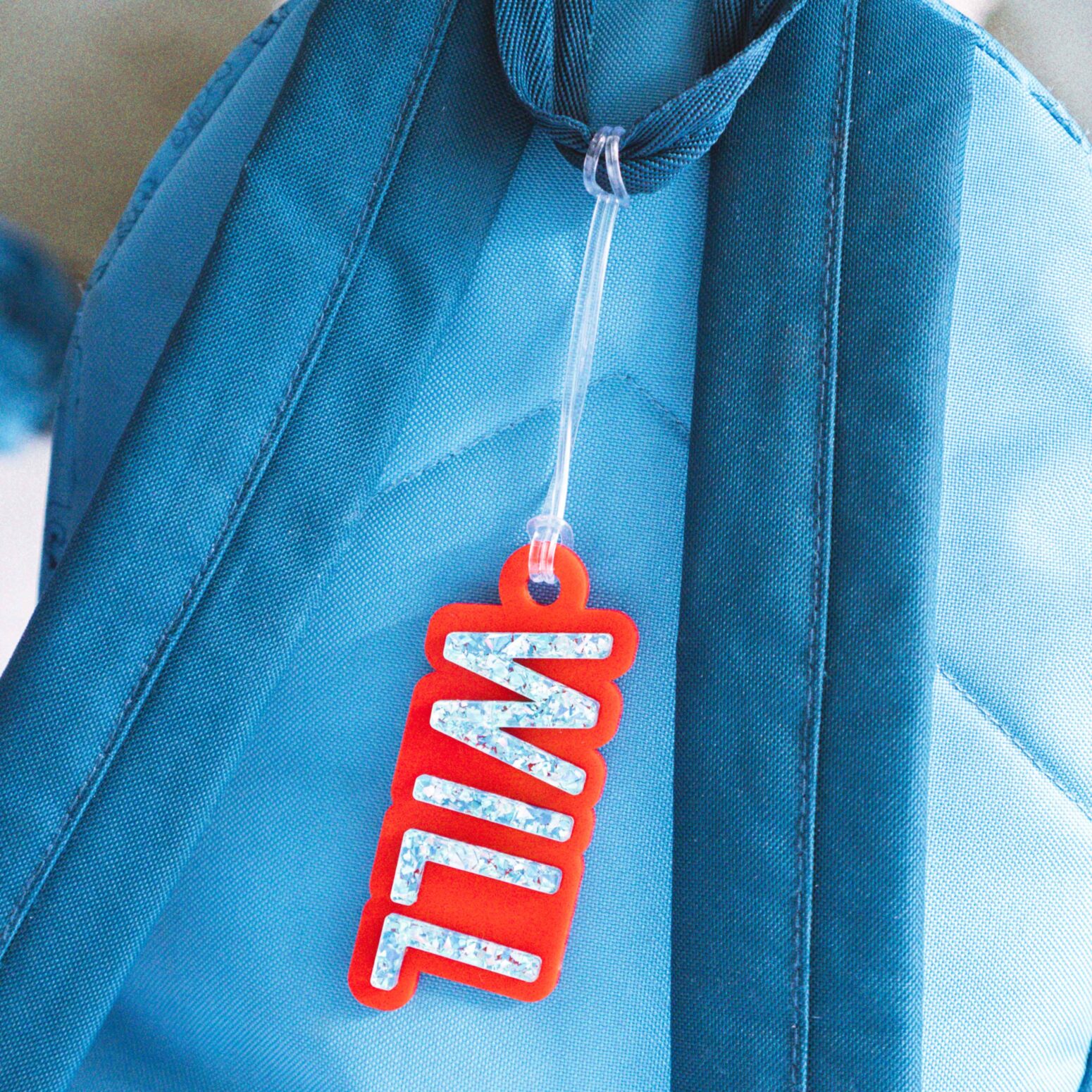 Custom Personalised Name Bag Tag | Layered Acrylic - Oh Coco